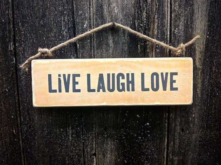 Live Laugh Love - Wooden Sign | Sentiment Signs