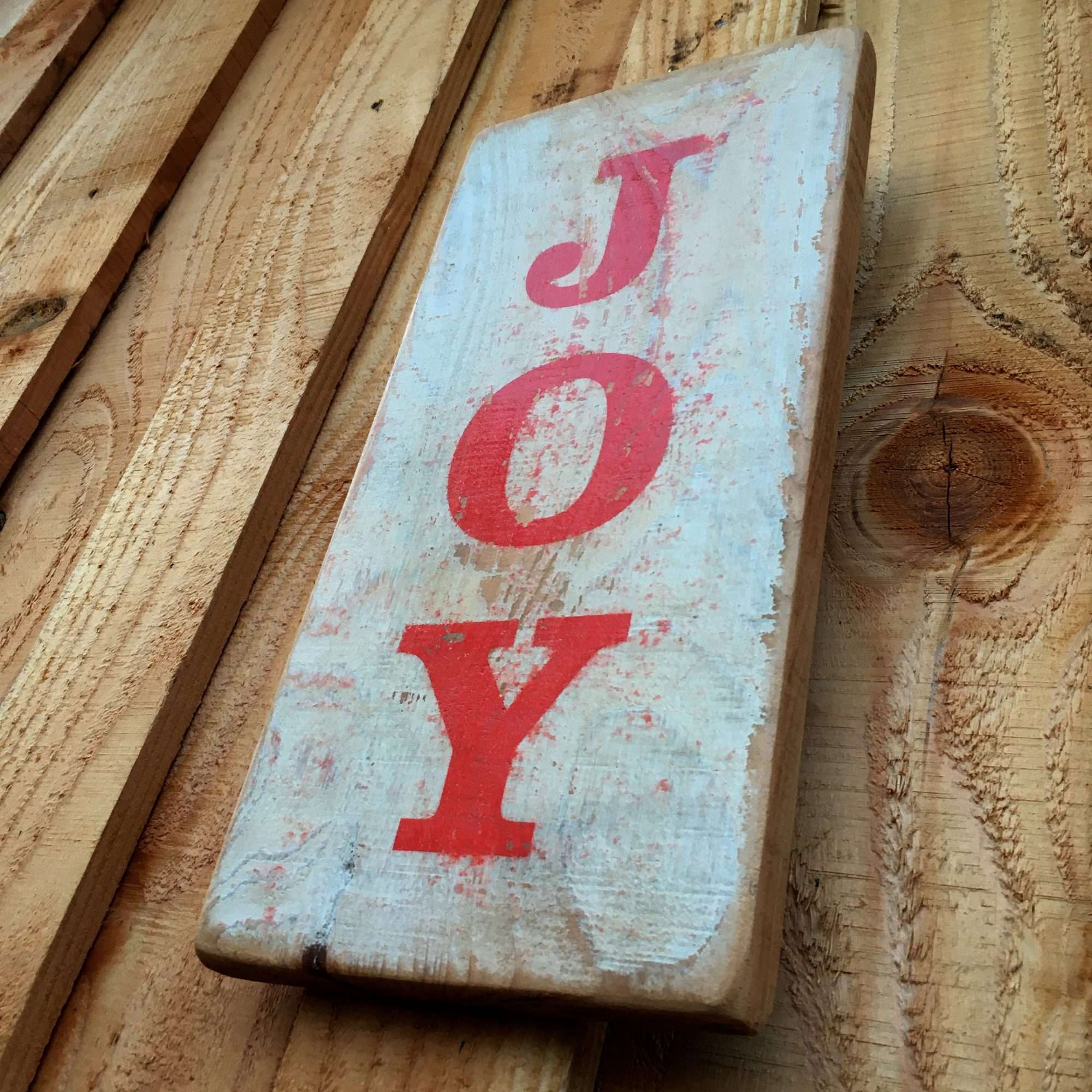 Joy - Wooden Christmas Sign | Sentiment Signs